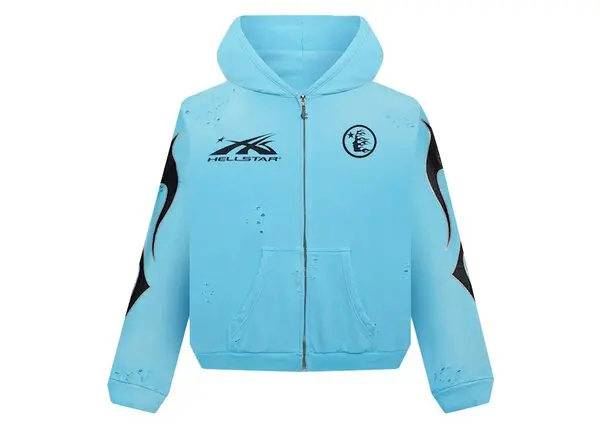 HELLSTAR Studios Zip Hoodie - Blue