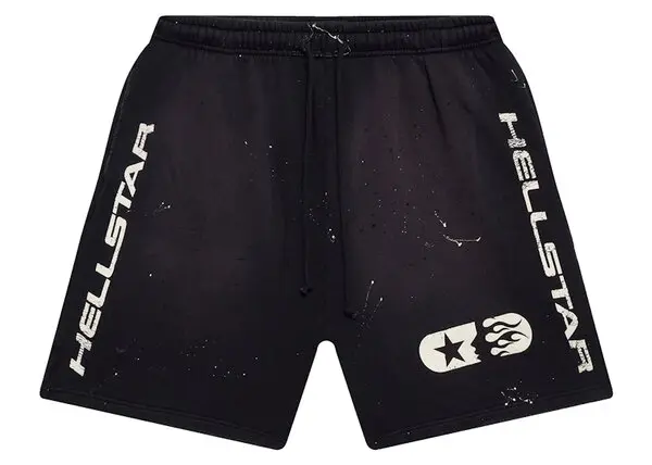 HELLSTAR Studios Relaxed Fit Shorts - Black