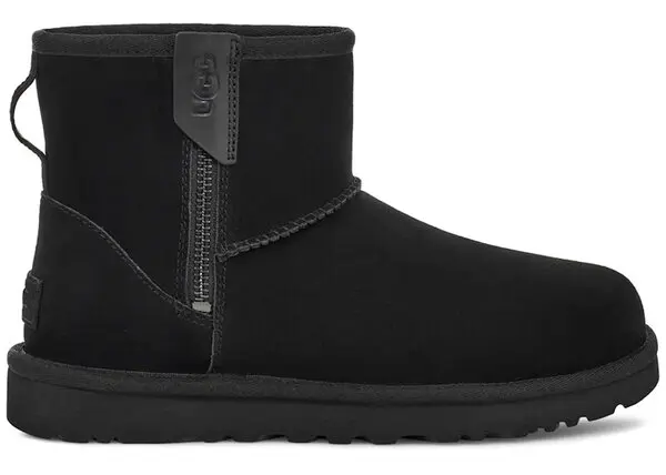 UGG Classic Mini Bailey Zip Boot - Black