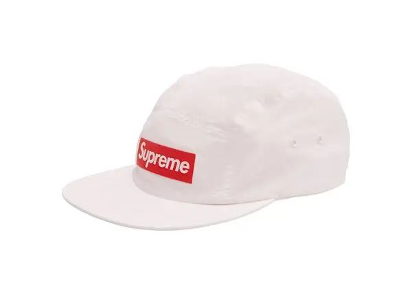 Supreme Raised Logo Patch Camp Cap - White