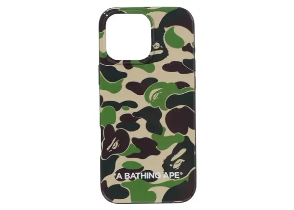 A BATHING APE Abc Camo Iphone 16 Pro Max Case - Green