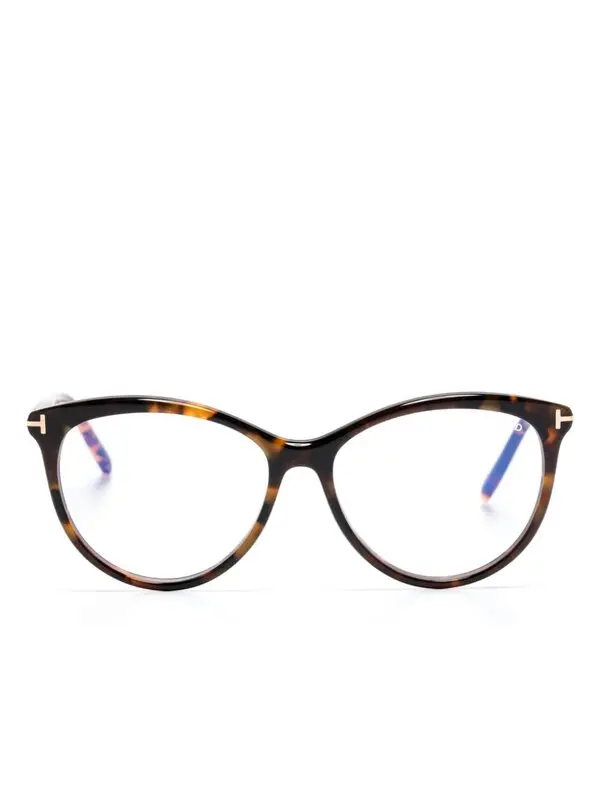 TOM FORD Round-frame Glasses - Brown