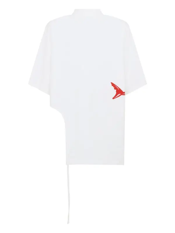 LET'S SWIM Shark Graphic T-shirt - White