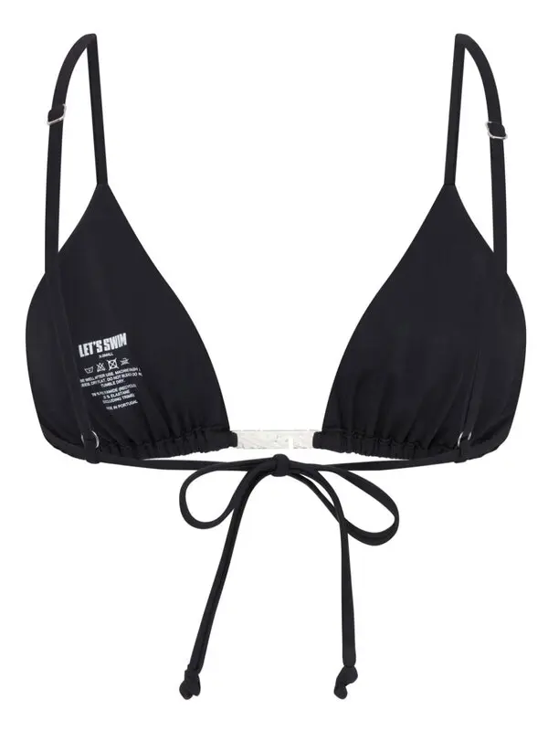 LET'S SWIM Triangle Bikini Top