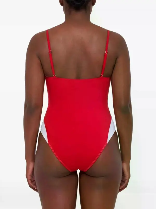 LET'S SWIM Logo-print Swimsuit