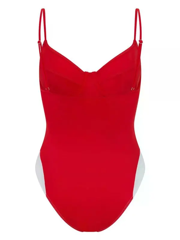 LET'S SWIM Logo-print Swimsuit