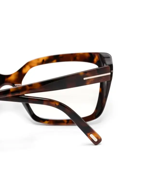 TOM FORD Rectangle-frame Glasses - Brown