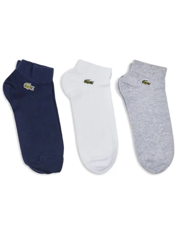 Lacoste Logo-embroidered Socks - Blue