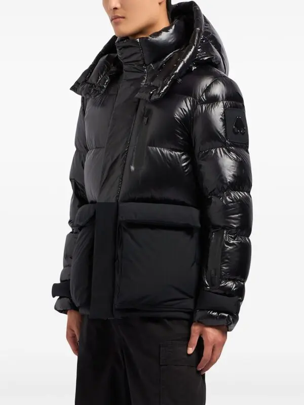 Moose Knuckles Panelled Hooded Down Jacket