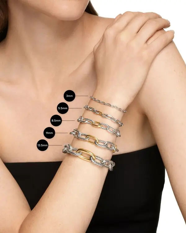 David Yurman Dy Madison Chain Bracelet - Silver