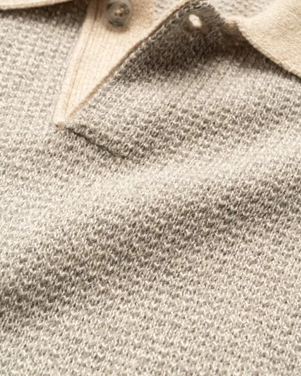 Rodd & Gunn Marlin Knit Polo Sweater - Smoke