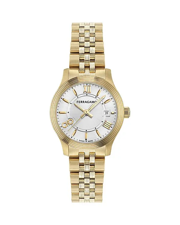 FERRAGAMO Duo Watch, 28mm - Silver/gold