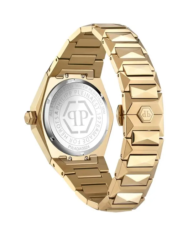 Philipp Plein The $kull Spikes Crystal Watch Rose Gold Womens Philipp Plein The $kull Spikes Crystal Watch | ShopSimon main image 4