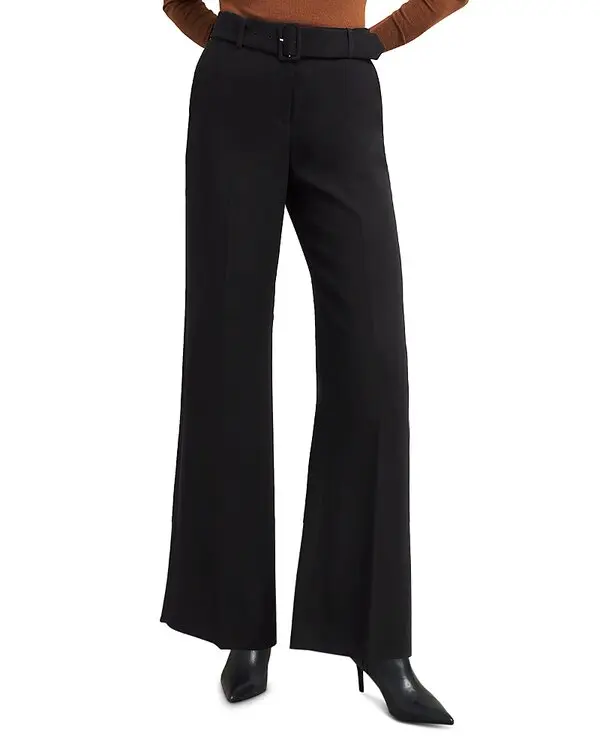 HOBBS LONDON Drew Belted Wide Leg Trousers