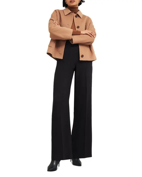 HOBBS LONDON Drew Belted Wide Leg Trousers