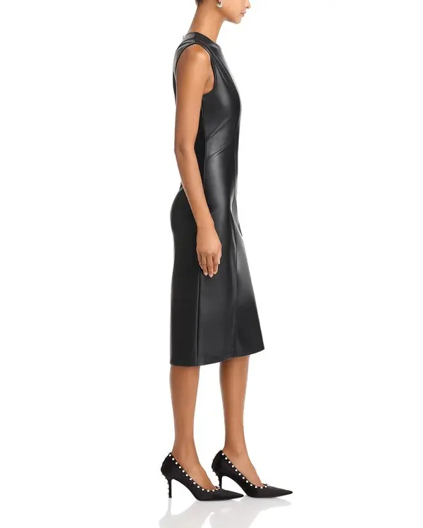 Steve Madden Faux Leather Dress In Black - 40% Off | Editorialist