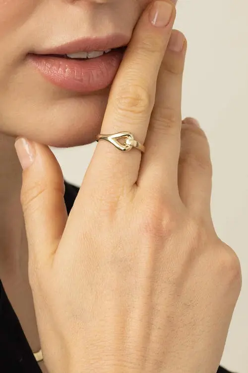 ORADINA 14k Gold Forever Linked Ring