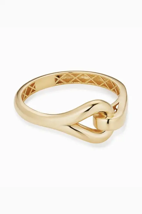 ORADINA 14k Gold Forever Linked Ring
