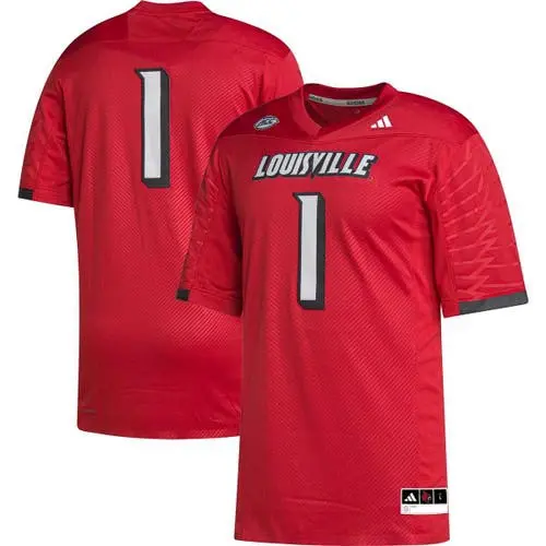 Adidas Louisville Cardinals Premier Football Jersey - Cardinal