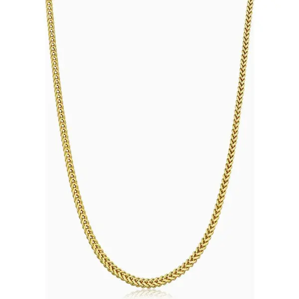 ORADINA 10k Gold Franco Chain Necklace - Yellow Gold