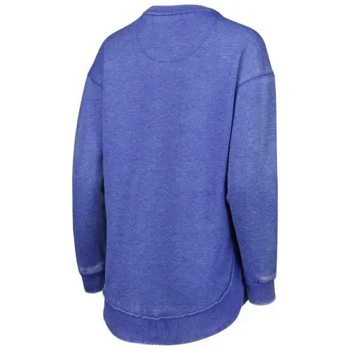 PRESSBOX Kansas Jayhawks Vintage Wash Pullover Sweatshirt