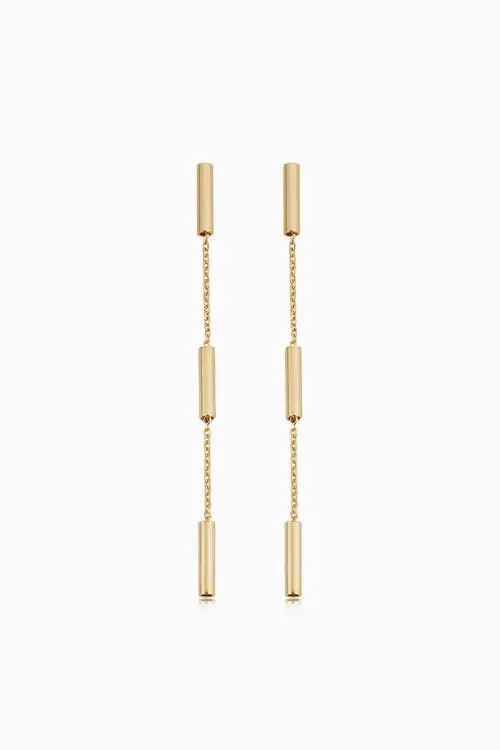 ORADINA 14k Gold Vicenza Drop Earrings - Yellow Gold