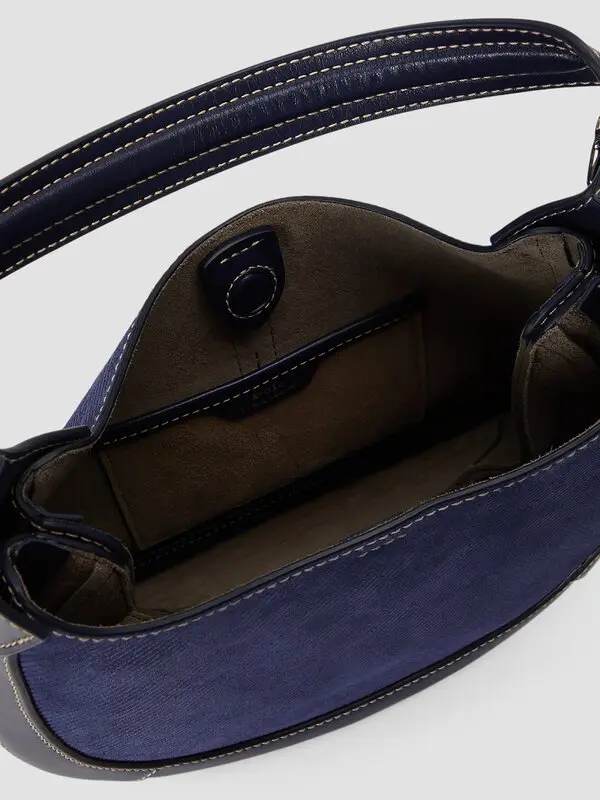 Polo Ralph Lauren Polo Id Suede Shoulder Bag - Night