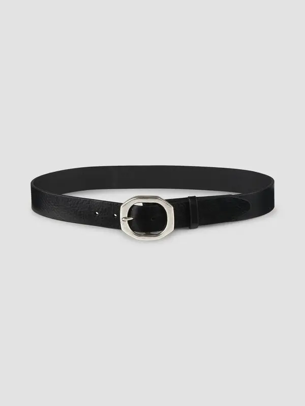 Rag & Bone Audrey Leather Goldtone Buckle Belt