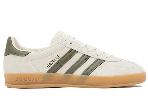 Adidas Gazelle Indoor Sneakers - Cloud White/olive Strata
