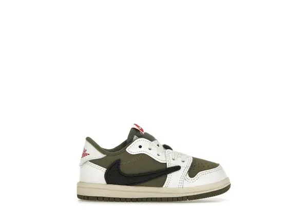 JORDAN 1 Retro Low Og Sp Travis Scott Toddler Sneakers - Medium Olive/black/sail