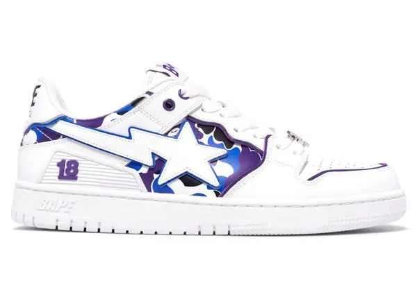 A BATHING APE Sk8 Sta Hong Kong 18th Anniversary - White