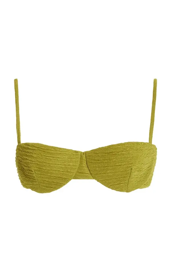 JUILLET Ingrid Balconette Bikini Top - Green