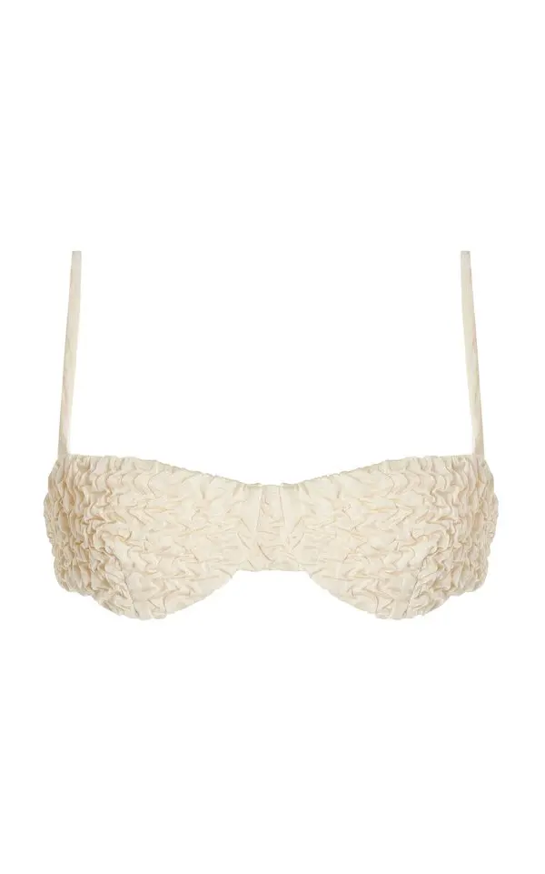 JUILLET Ingrid Balconette Bikini Top - Ivory