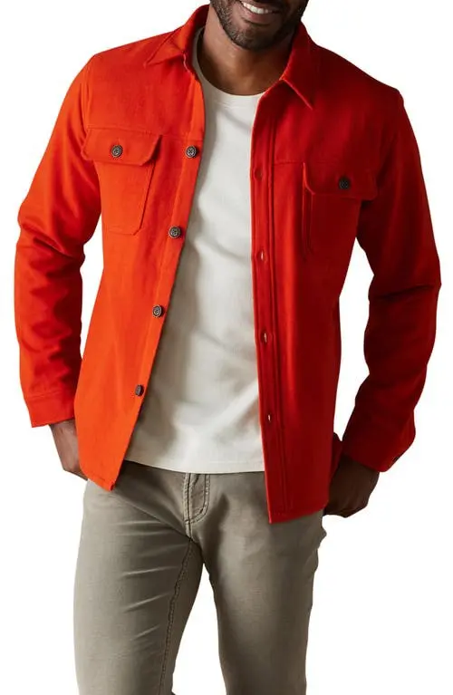 THE NORMAL BRAND Brightside Flannel Lined Workwear Jacket - Flame