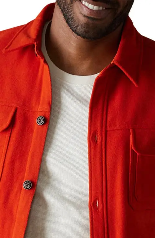 THE NORMAL BRAND Brightside Flannel Lined Workwear Jacket - Flame