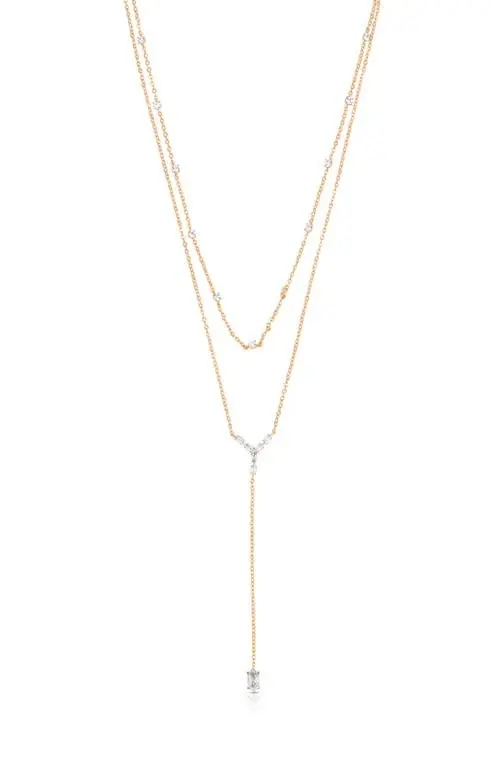 Ettika Dainty Marquise Layered Y-necklace - Gold