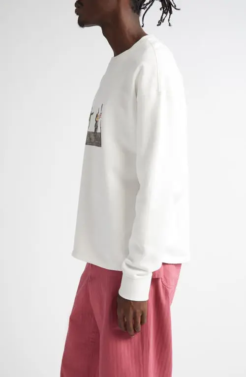 BODE Finish Line Embroidered Fleece Sweatshirt
