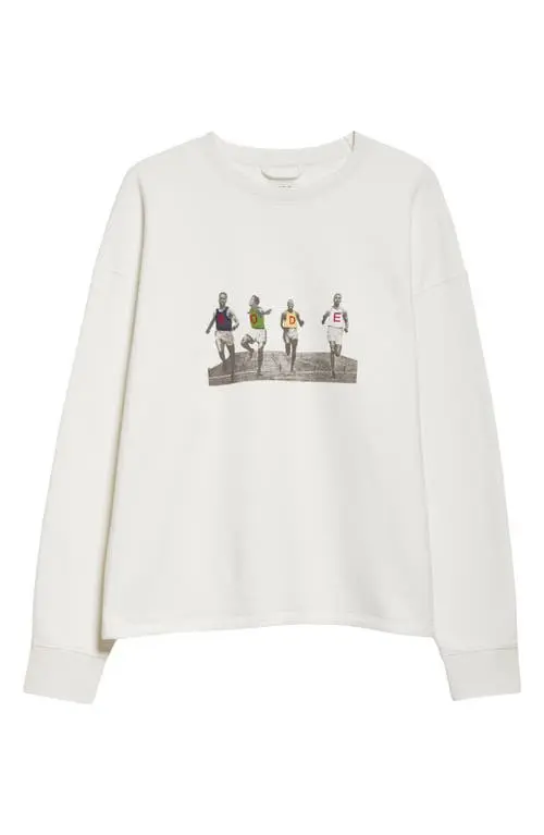 BODE Finish Line Embroidered Fleece Sweatshirt