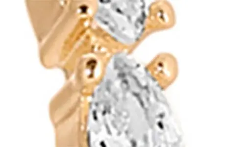 Ettika Marquise Cubic Zirconia Hoop Earrings