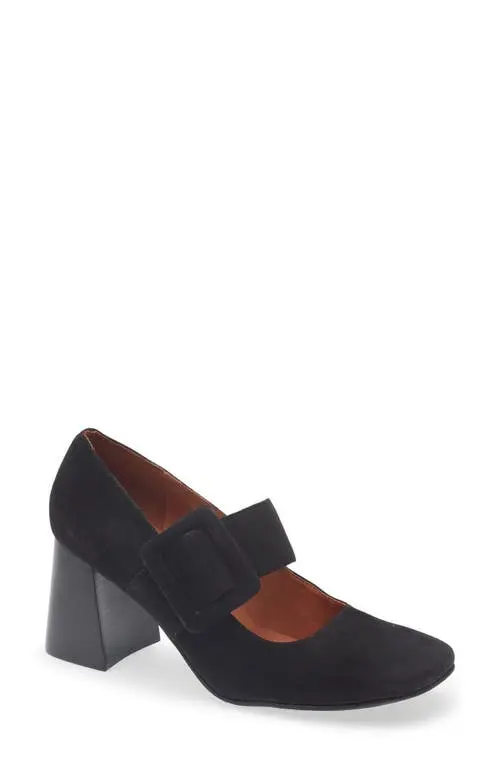 CHOCOLAT BLU Halle Mary Jane Pump - Black Suede
