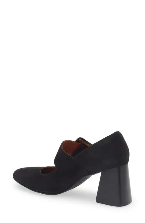 CHOCOLAT BLU Halle Mary Jane Pump - Black Suede
