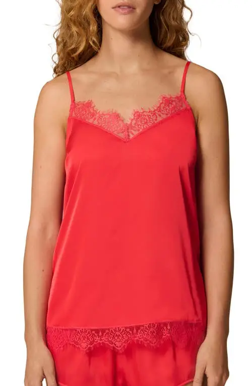 Simone Perele Satin Secrets Camisole - Flamingo