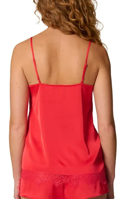 Simone Perele Satin Secrets Camisole - Flamingo
