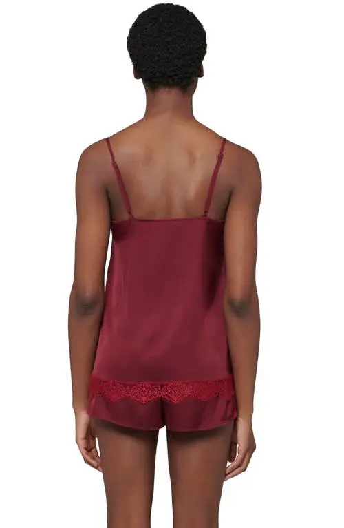 Simone Perele Satin Secrets Camisole - Spinel Red
