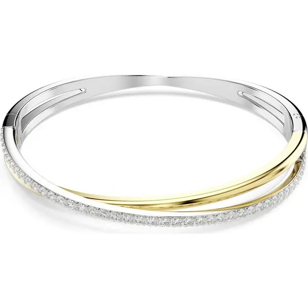 SWAROVSKI Hyperbola Bangle - Silver/ White