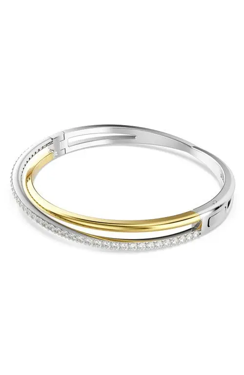 SWAROVSKI Hyperbola Bangle - Silver/ White