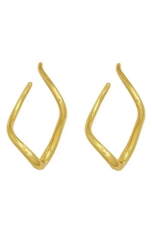 PETIT MOMENTS Wing Hoop Earrings - Gold