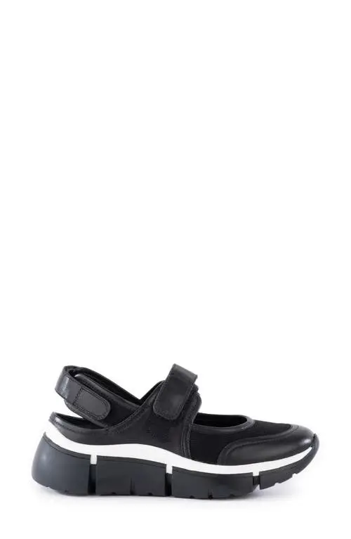Seychelles Track Star Sneaker - Black/ Black Leather
