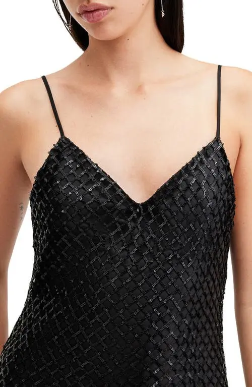 ALLSAINTS Chantelle Sequin Slipdress