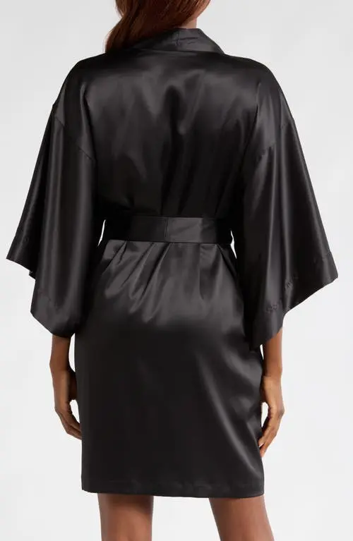 Natori Glamour Short Satin Robe